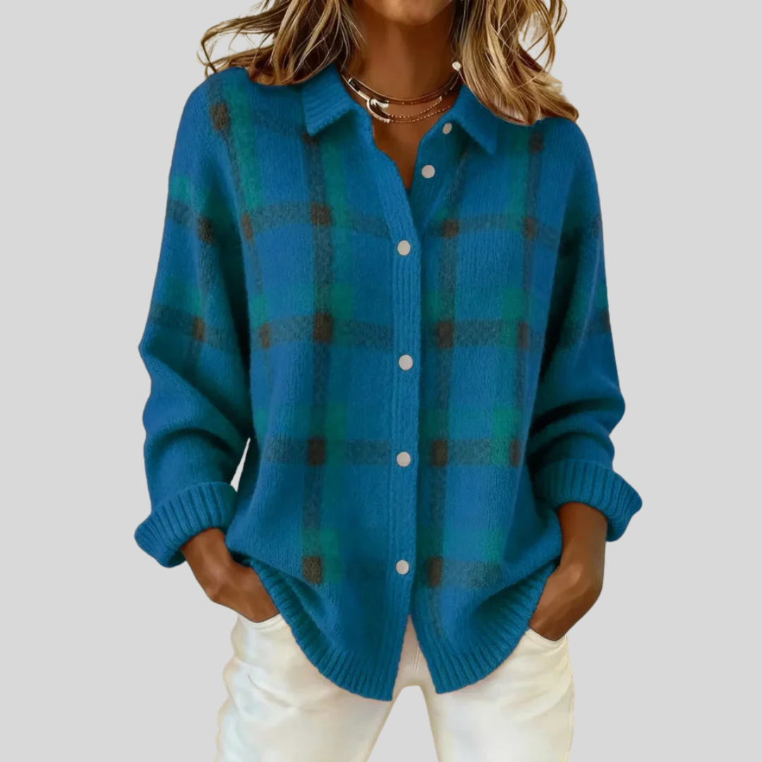 Delyth™ | Retro Cheque Sweater – Amélie & Claire